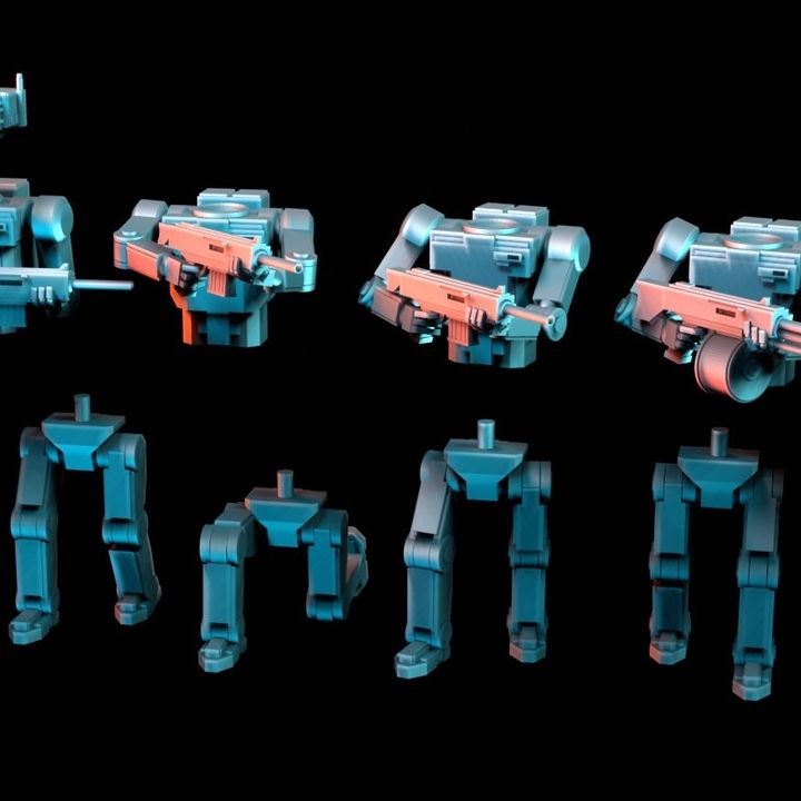 3D Printable Robot Legion Troopers by Culverin Models